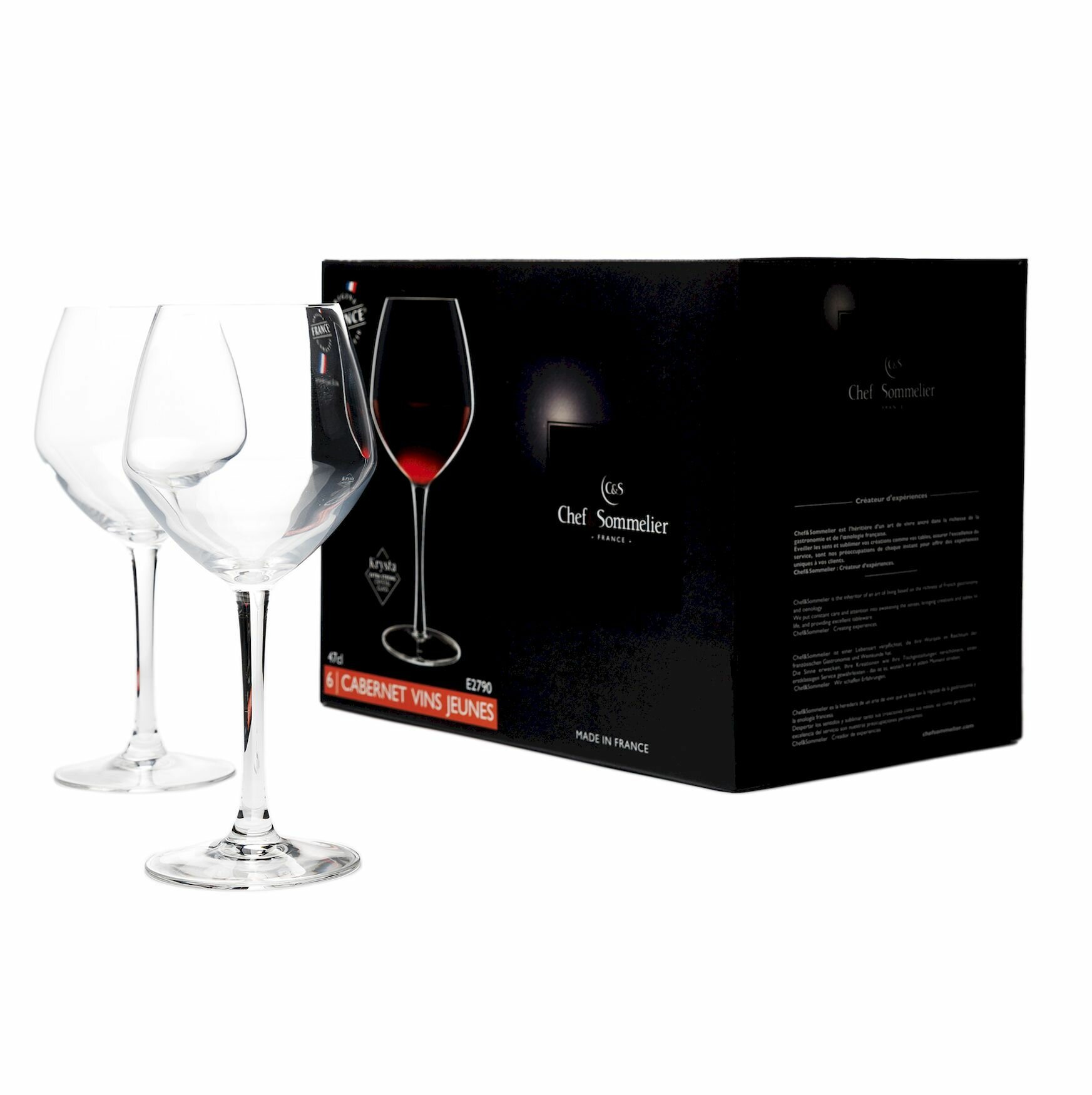 Бокалы для вина Chef&Sommelier Cabernet Vins Jeunes 470 мл. / 6 шт.