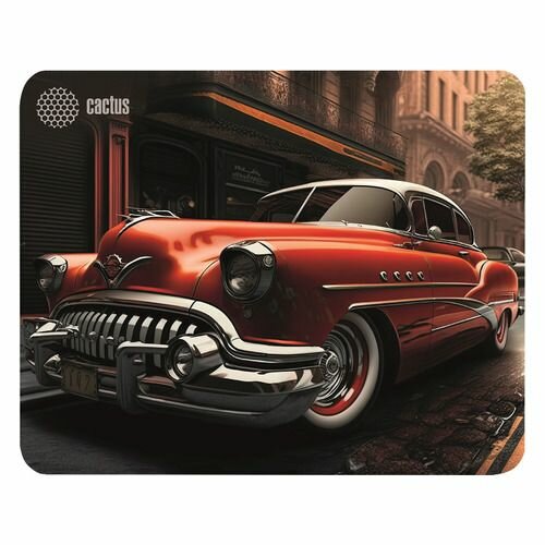 Коврик для мыши Cactus Red Car ткань, 300х250х2мм [cs-mp-p07m]