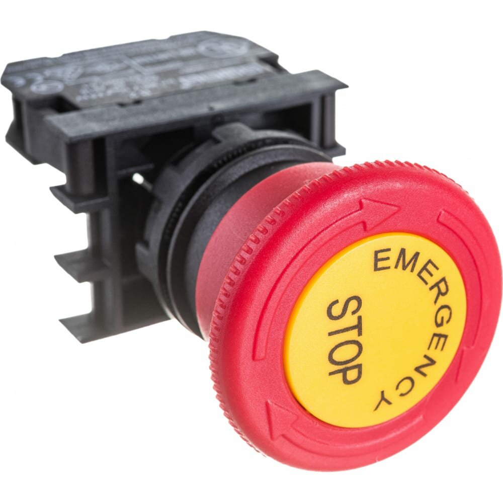 Аварийная кнопка Emas Грибок 40мм с маркировкой, 250В AC, 4А, B200EE