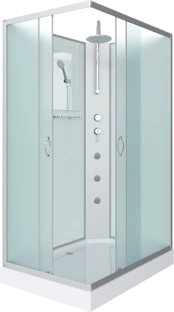 Душевая кабина Niagara Classic NG-43975-14QBKTG 90х70 см, без крыши, с гидромассажем и тропическим душем 439753QBKTG