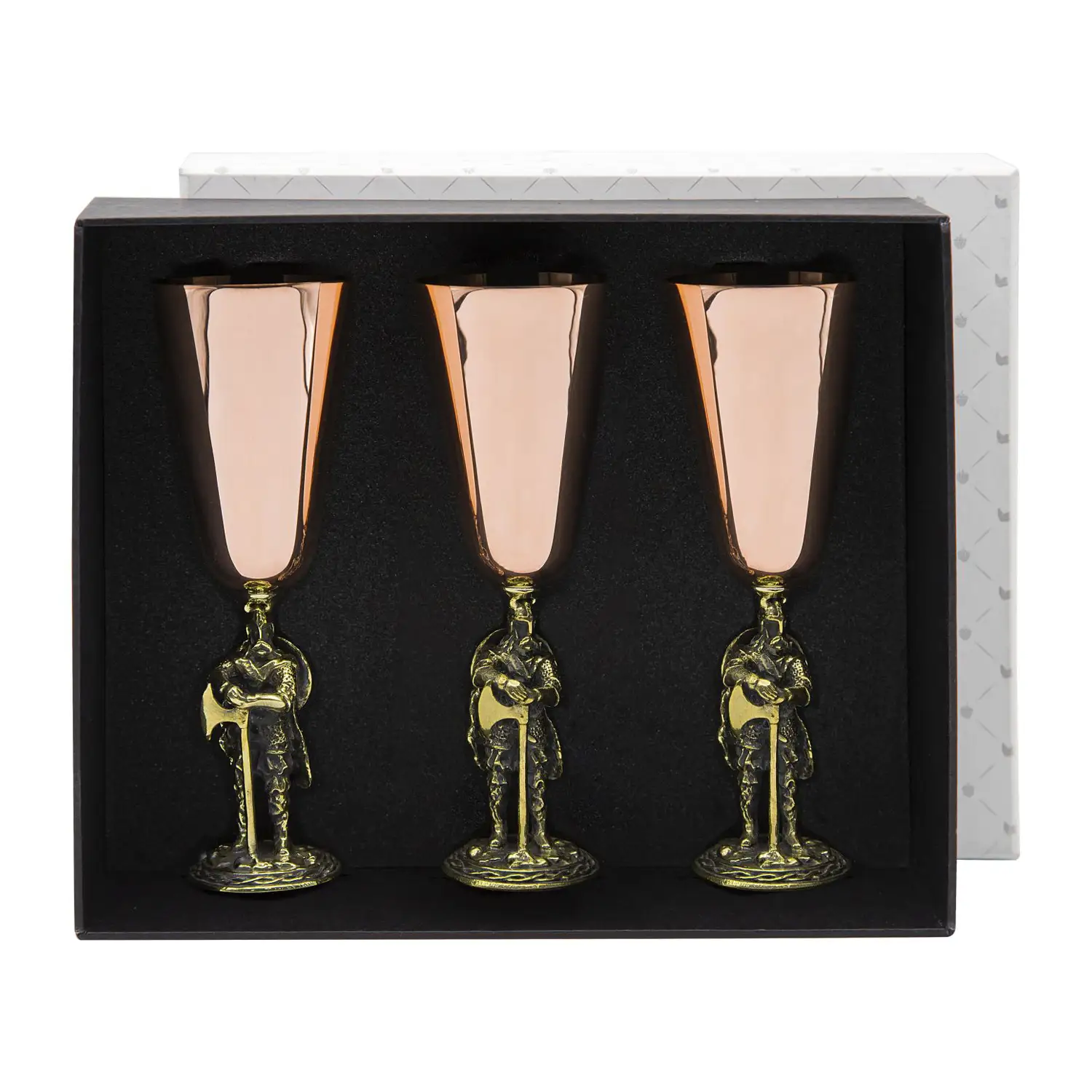 Набор рюмок для водки Скандинавы (с чернением)