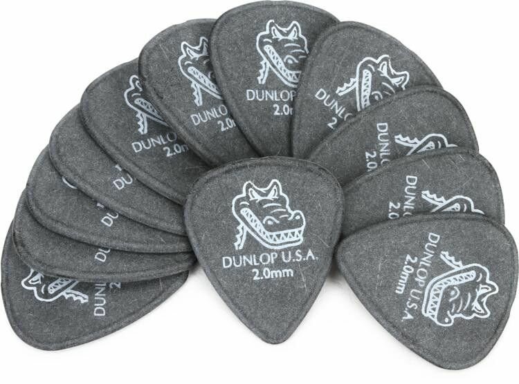 Медиаторы DUNLOP GATOR 417R USA 2.0mm серый, упаковка 3 шт.