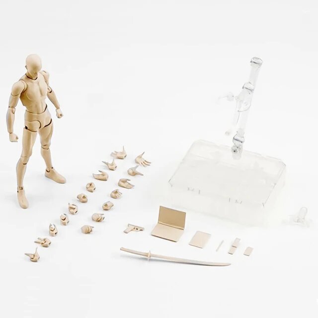 Артикулируемые фигурки для рисования Pvc Бежевый, 3