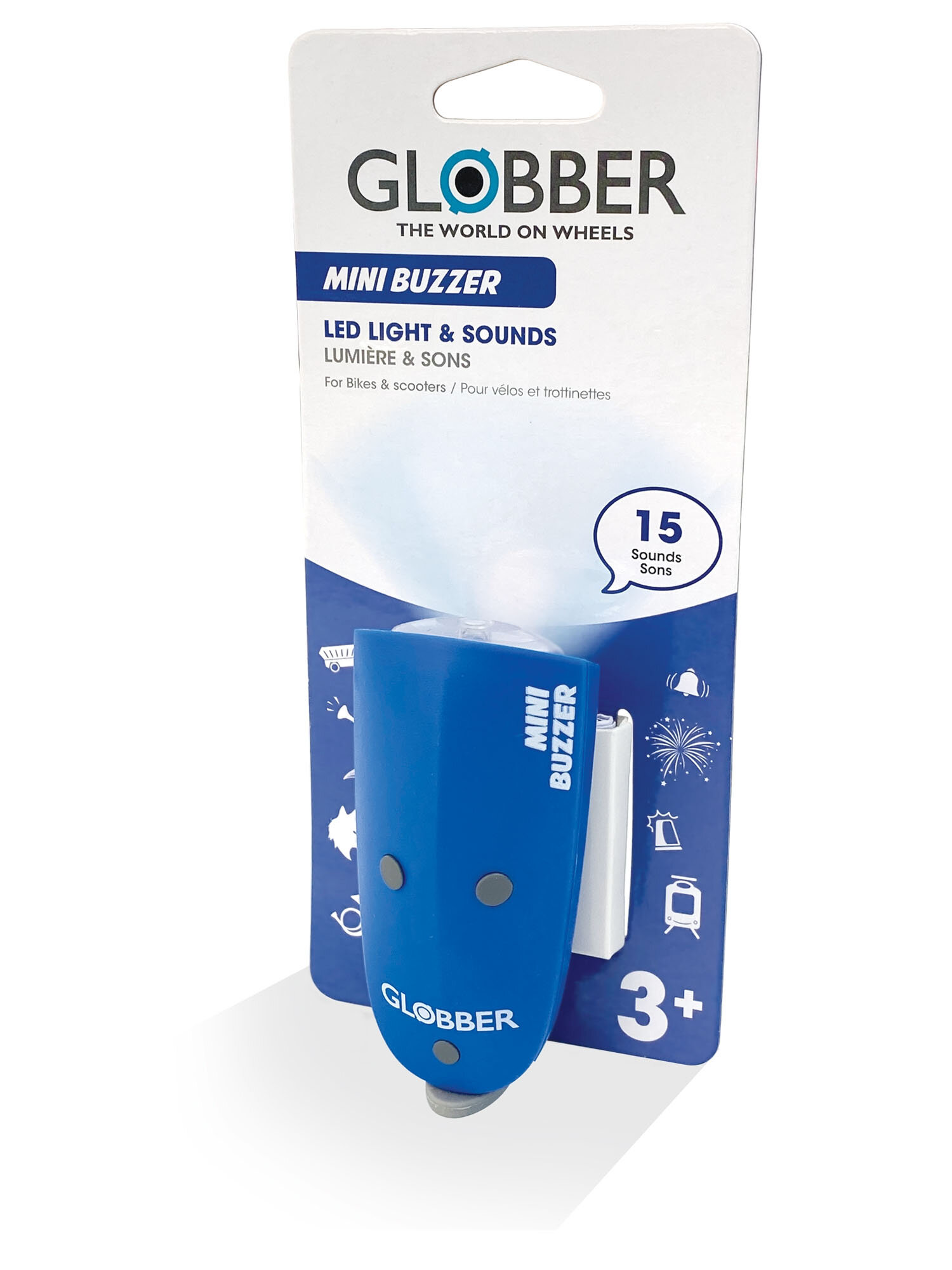 Фонарь Globber Mini Buzzer Синий — фото 1