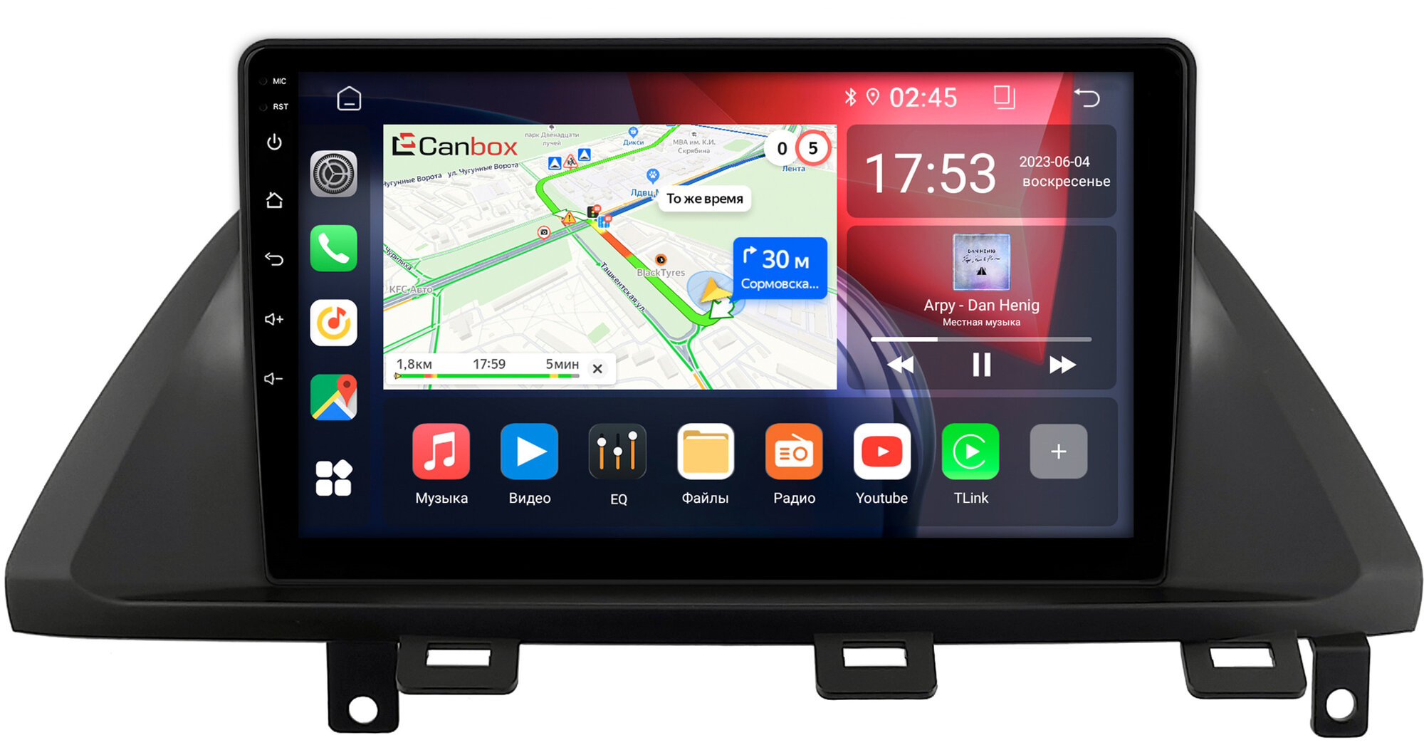 Штатная магнитола Canbox RS10-1409 для Honda Odyssey 3 2004-2010 (USA) на Android 10 (IPS, DSP, CarPlay)