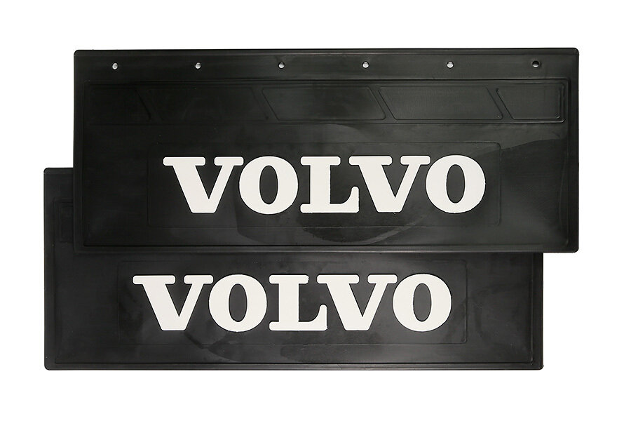 Брызговики грузовые для VOLVO (60х27см) Резина LUX. Чёрные. (2 штуки). Сделано в России (21980)
