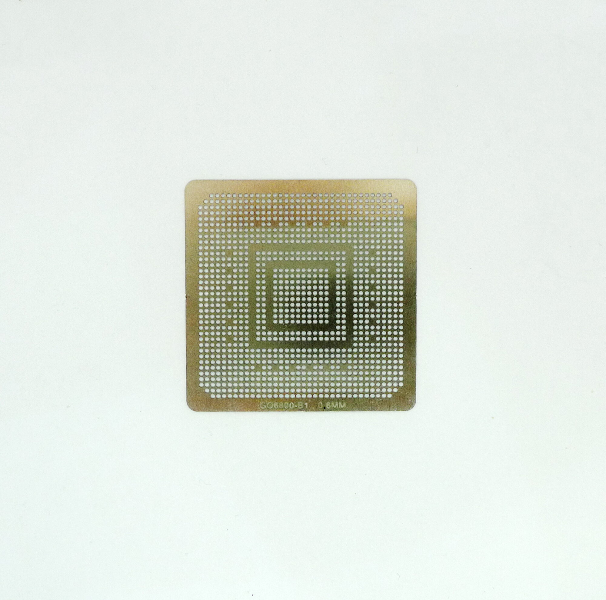 Трафарет BGA для реболлинга GO6800-B1 0.6 мм