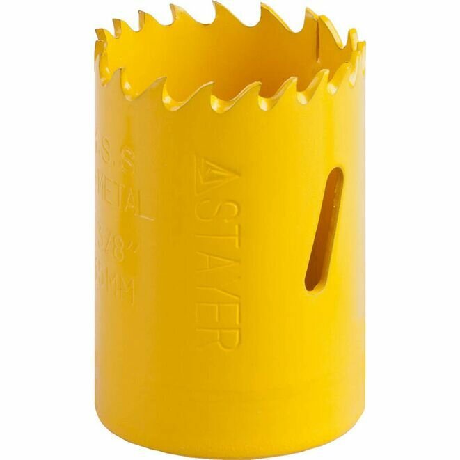 Коронка биметаллическая универсальная кольцевая, STAYER d 35 мм