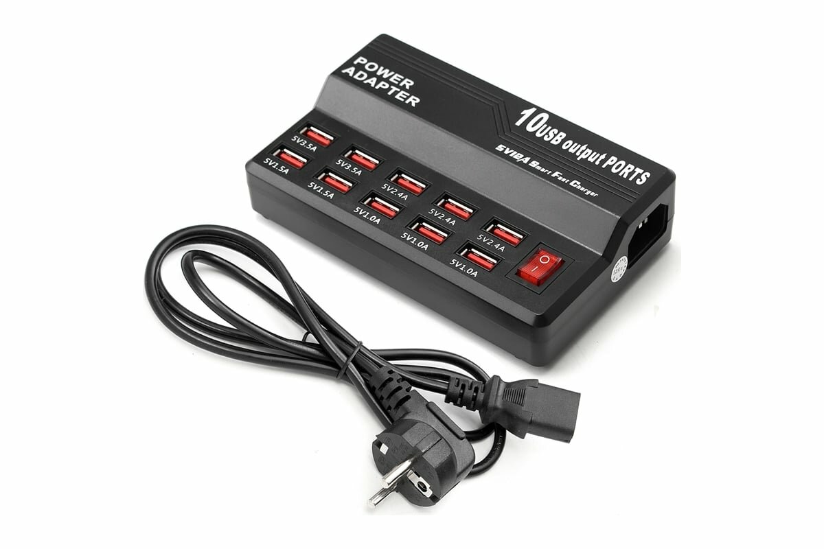 PALMEXX Зарядное устройство на 10 USB портов с выходом 5V-12A PX/PA-10USB-12A