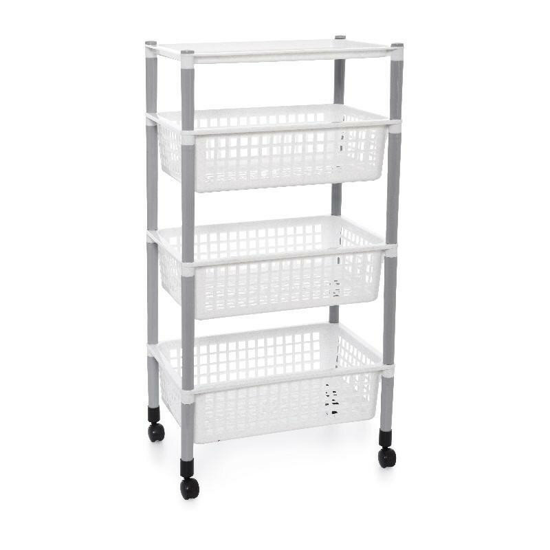 Контейнер для овощей 4-х секционный 440*310*830, лоток 10 л, Полимербыт С944