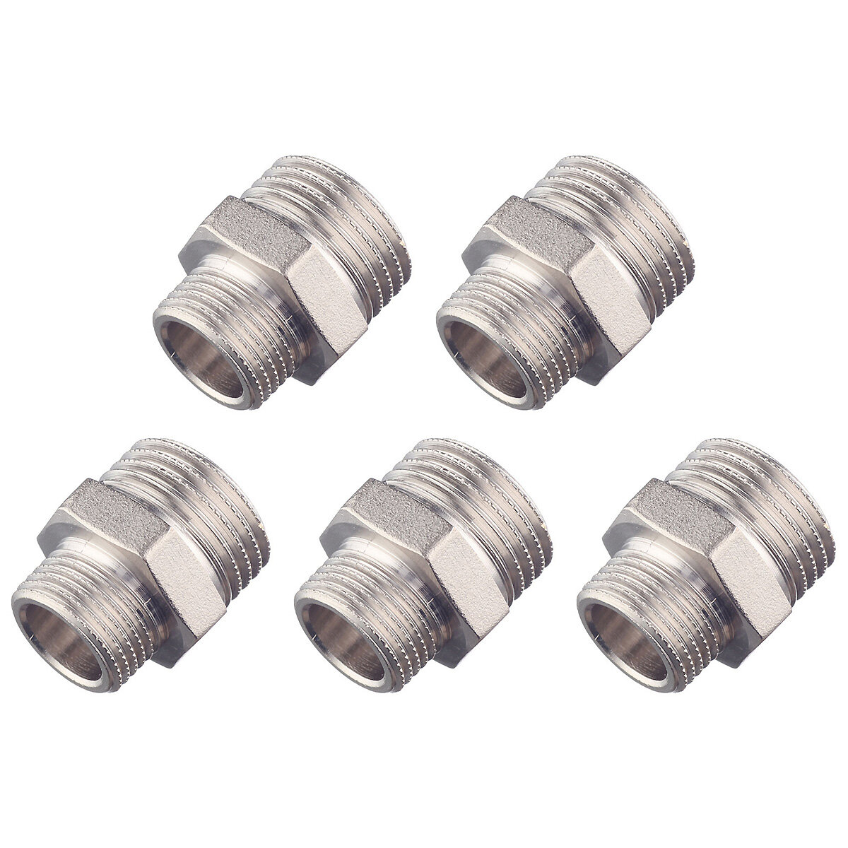 Ниппель переходной 1/2 НР(ш) х 3/8 НР(ш) латунный (5 шт.)