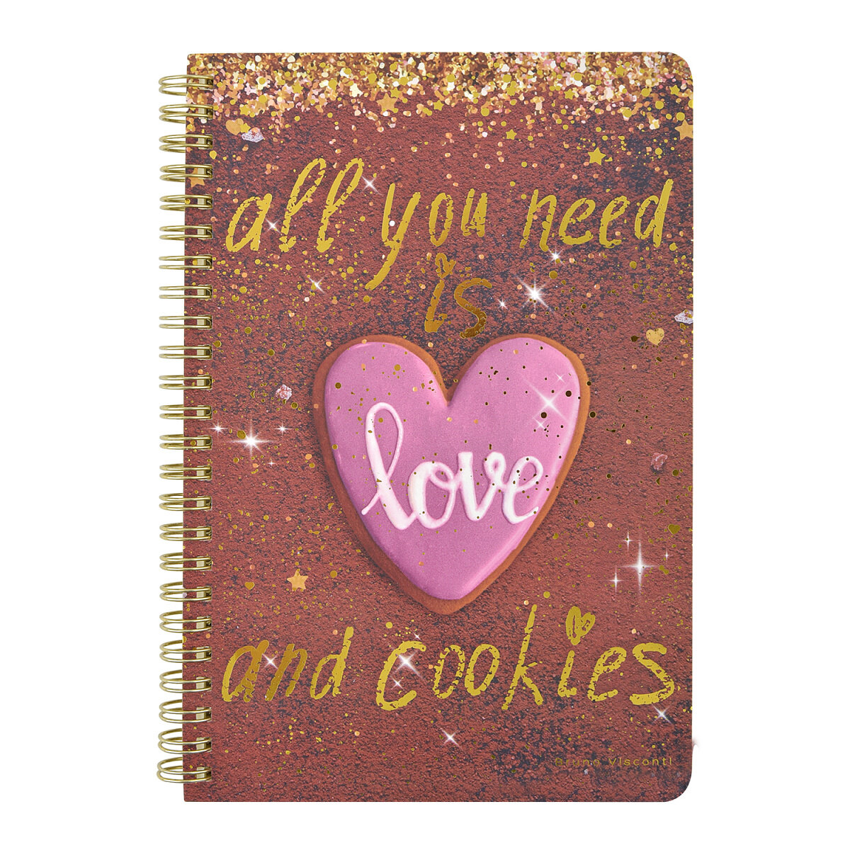 Тетрадь на гребне А5 Bruno Visconti "SWEET LIFE. Сердечко", 60л, линейка