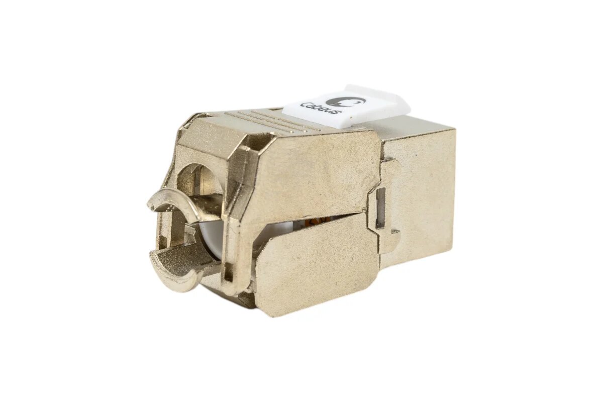 Keystone Cabeus RJ-45 6A Cat.6A, 180°, экранированная вставка Toolless KJ-RJ45-SH-180