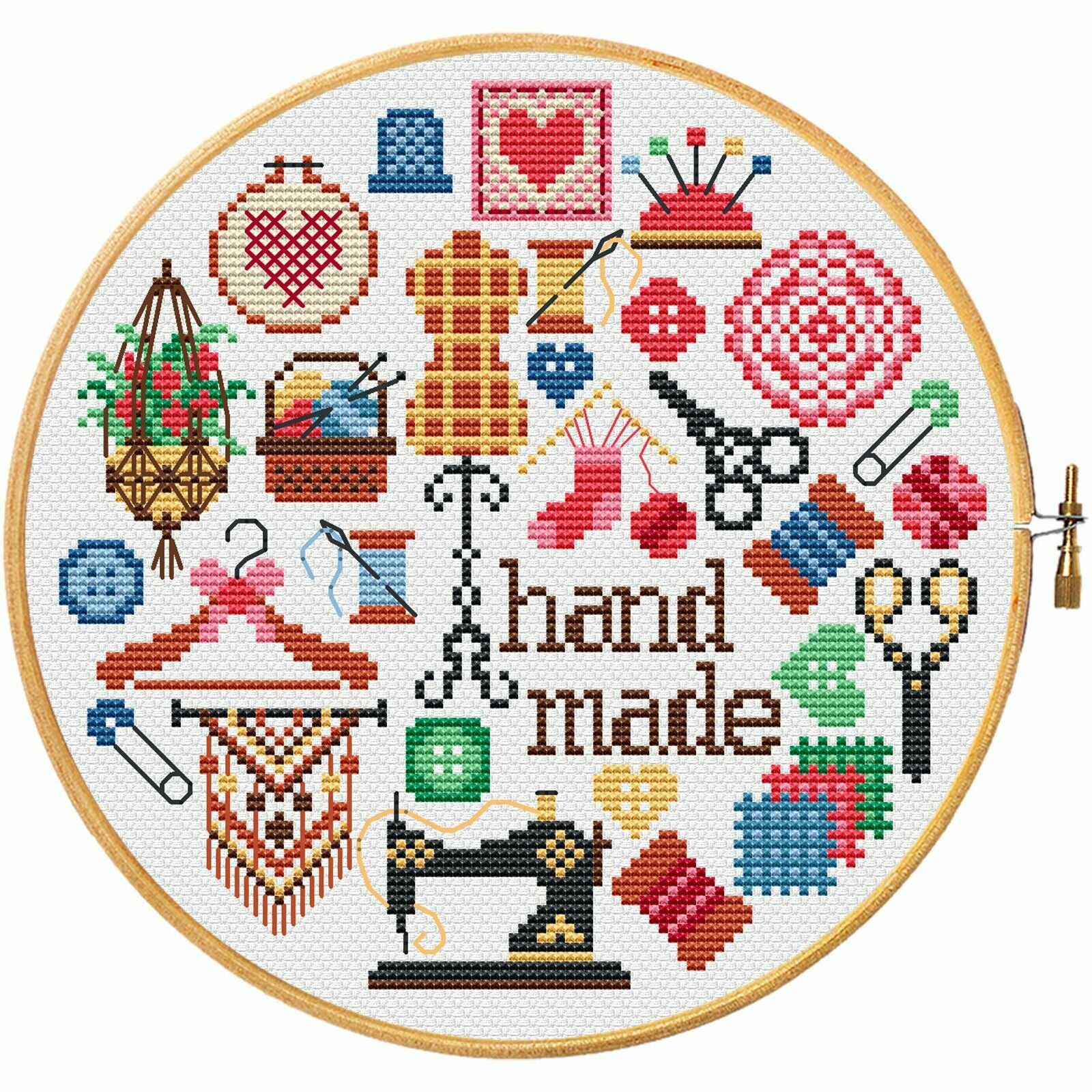 Набор для вышивания крестом семплер "Рукодельный"