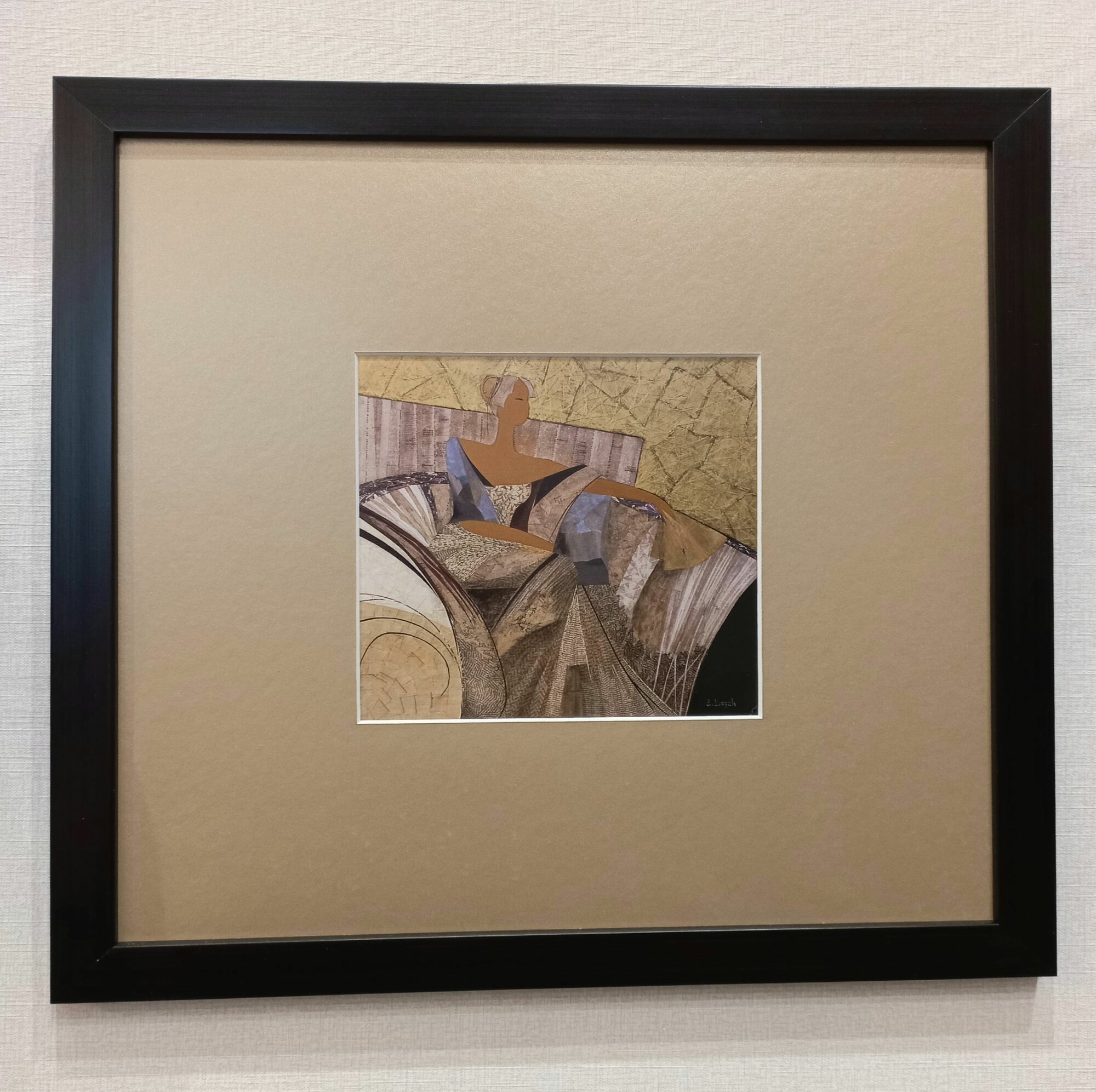 Декоративное панно Loesh 40х40 см, рамка дерево, паспарту