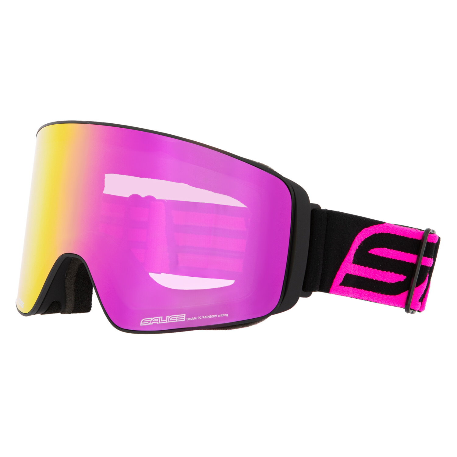 Маска горнолыжная Salice 106DARWF Black-Violet/Darw Irex S3 +Light Radium S1