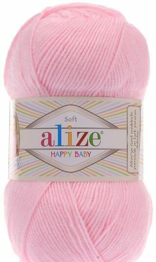 Пряжа Хэппи бэби (Happy Baby) упаковка 5 мотков 100 г. 330 м.65% акрил 35% полиамид цвет 185 светло-розовый