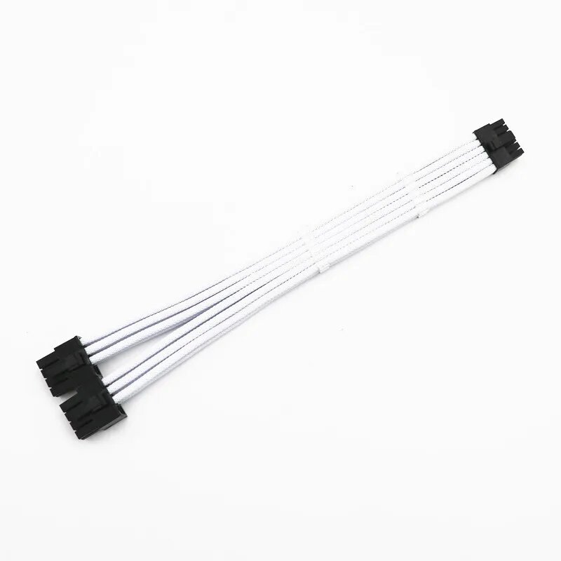 BOHCHONG 3.0 Series Nvidia Mini 12Pin к Dual 2pcs CPU Male 8Pin ATX кабель питания 40cm, White