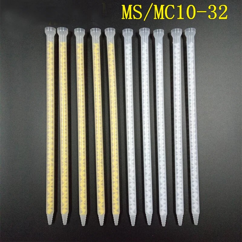 Статический смеситель DasYida MC/MS10-32, 32 элемента, 100 шт. белые