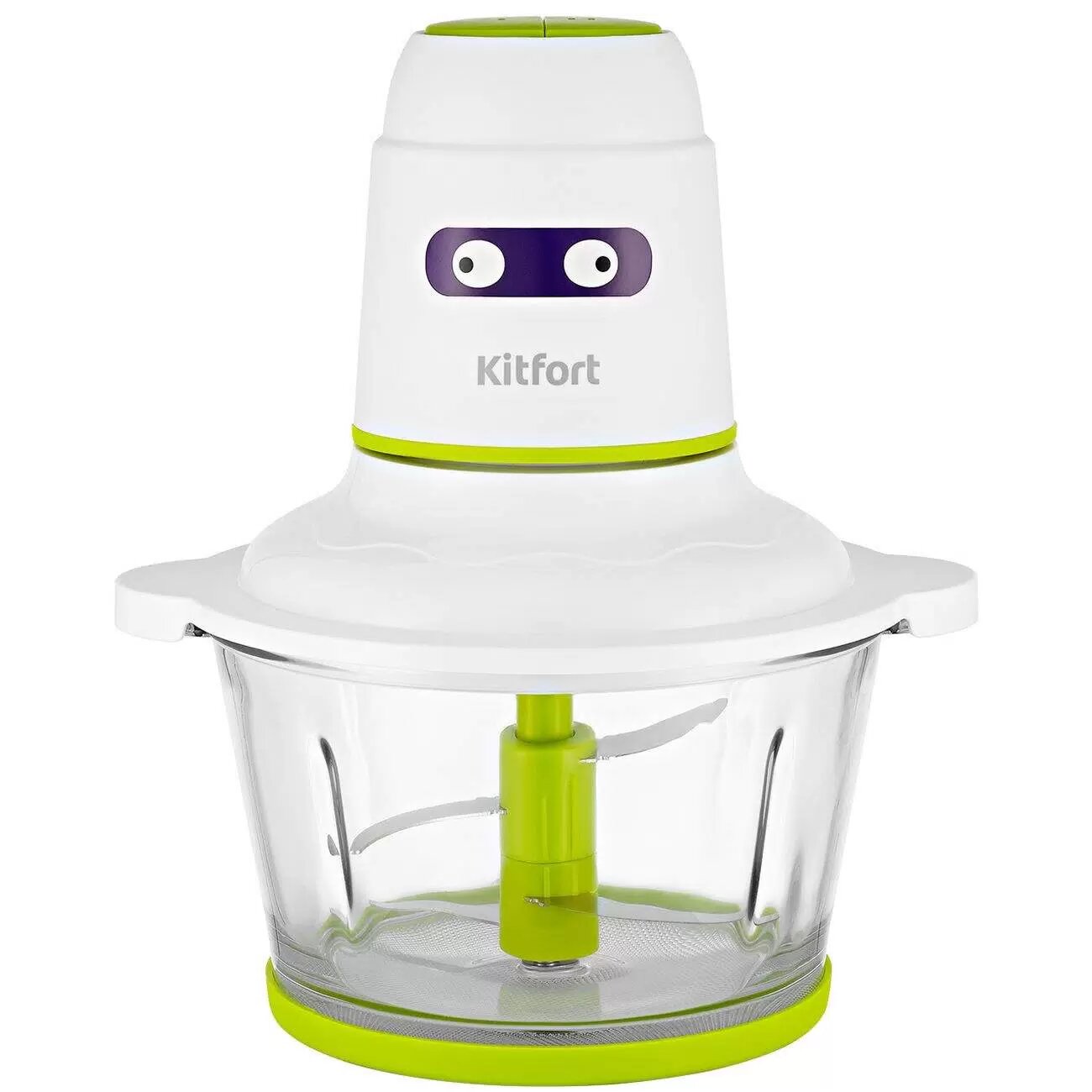 Измельчитель электрический Kitfort КТ-3050-2 белый/салатовый