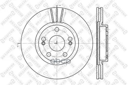 Диск тормозной передн. RENAULT Espace/Laguna/Safrane 1.8-2.2TDi 92> Stellox арт. 6020-3913V-SX