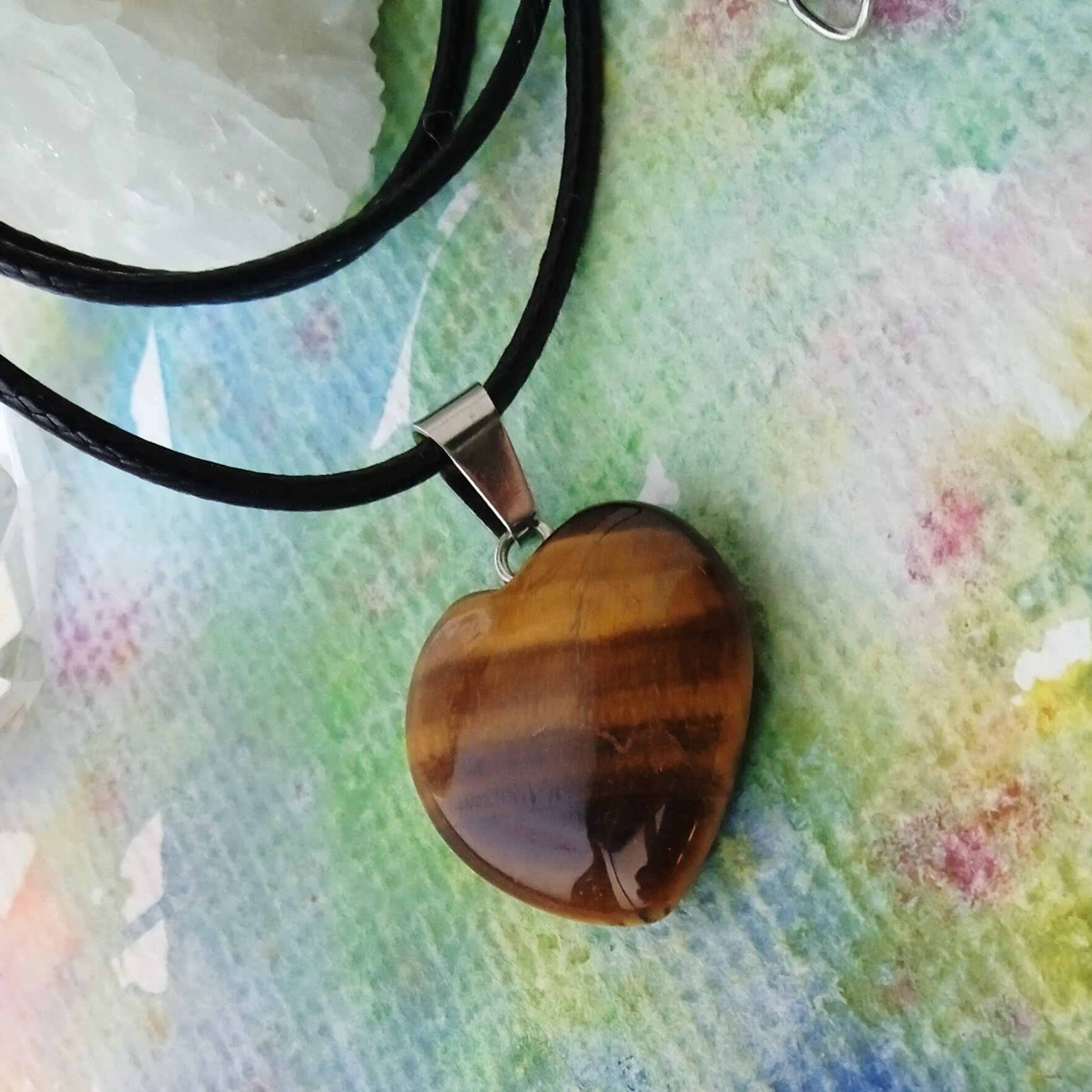 Колье, тигровый глаз