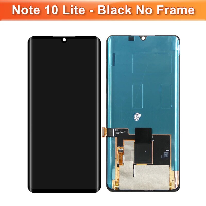 100% для OEM для Xiaomi Mi Note 10 Lite, ЖК-дисплей, 10 сенсорных экранов, замена для Mi Note 10 Lite M2002F4LG M1910F4G Lcd