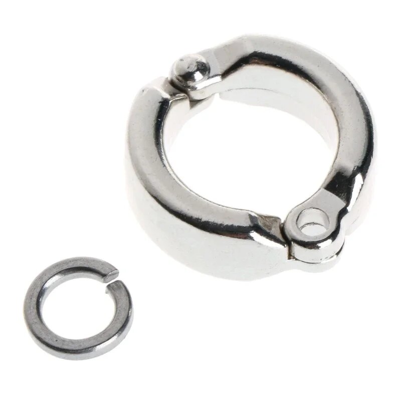 Серебристые кольца для ног попугаев 12mm