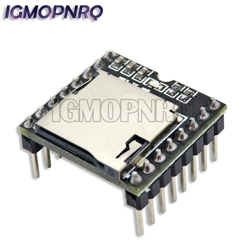 MP3-TF-16P мини модуль MP3-плеера, TF карта, U-диск, мини mp3-плеер, плата Аудио голосового модуля для Arduino UNO DF Play