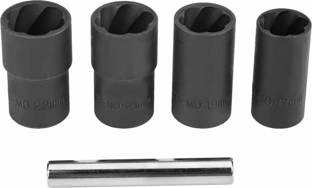 Набор экстракторов 1/2" для поврежденных болтов (17,19,21,22 мм), норм, SBN-17-22