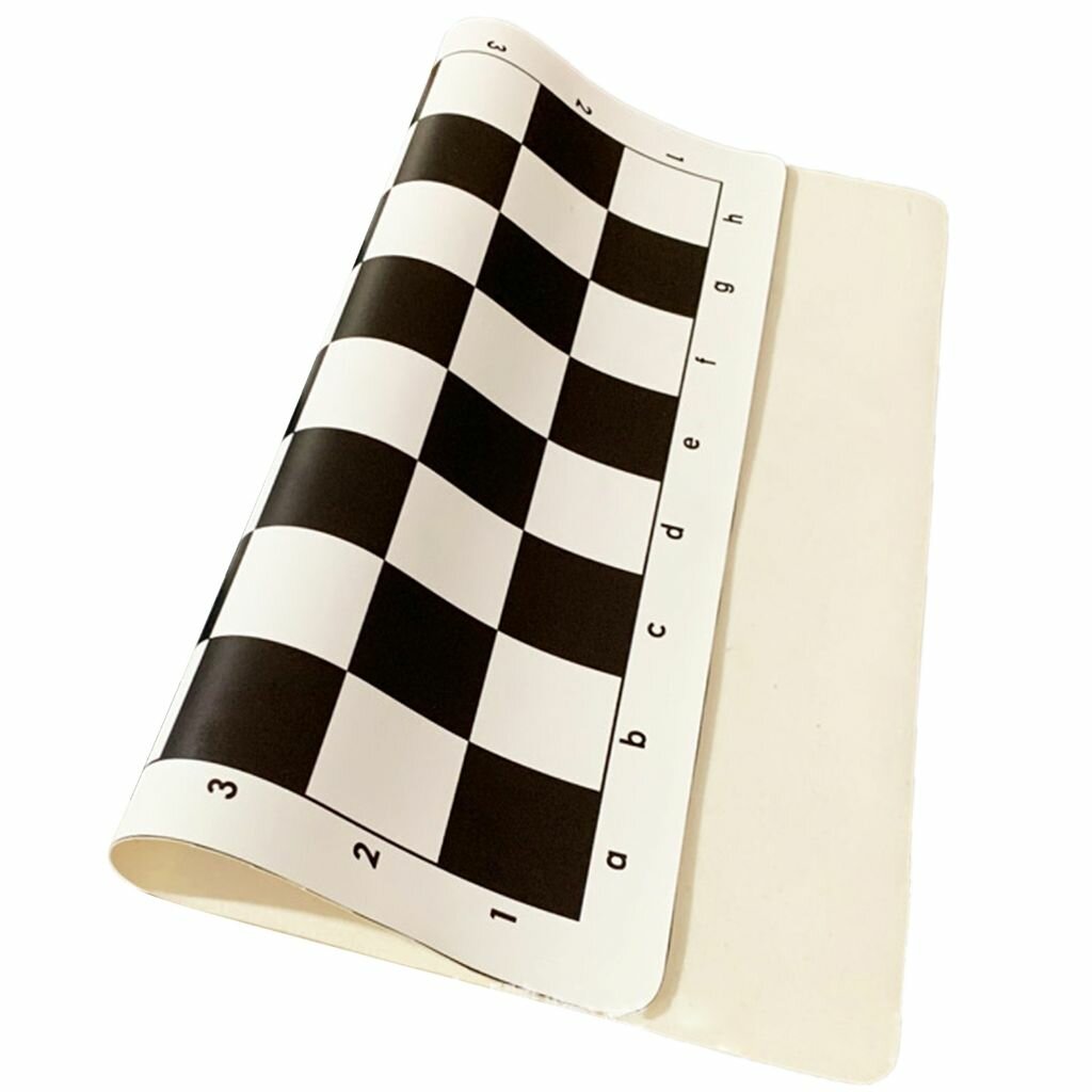 (1 штука) Шахматная мягкая шахматная доска-черно-белая средняя