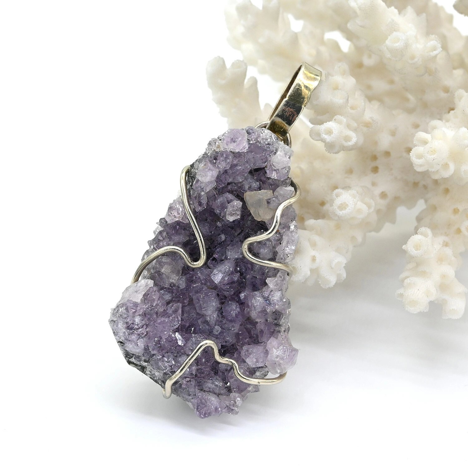 Подвеска, аметист