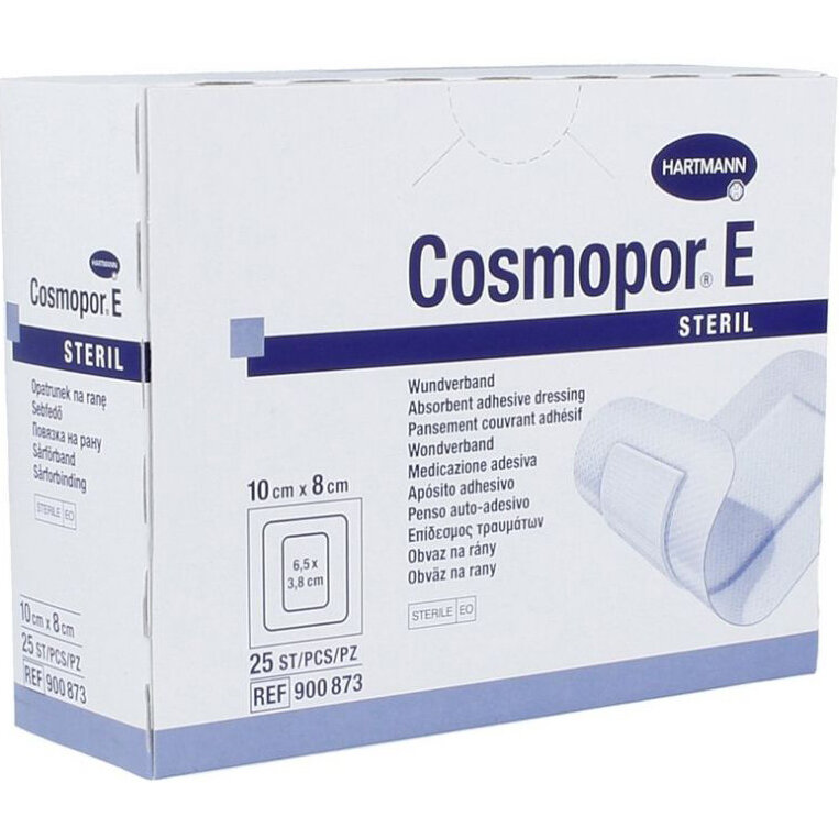 Cosmopor E Самоклеящаяся послеоперационная повязка 20х8см стерил N25