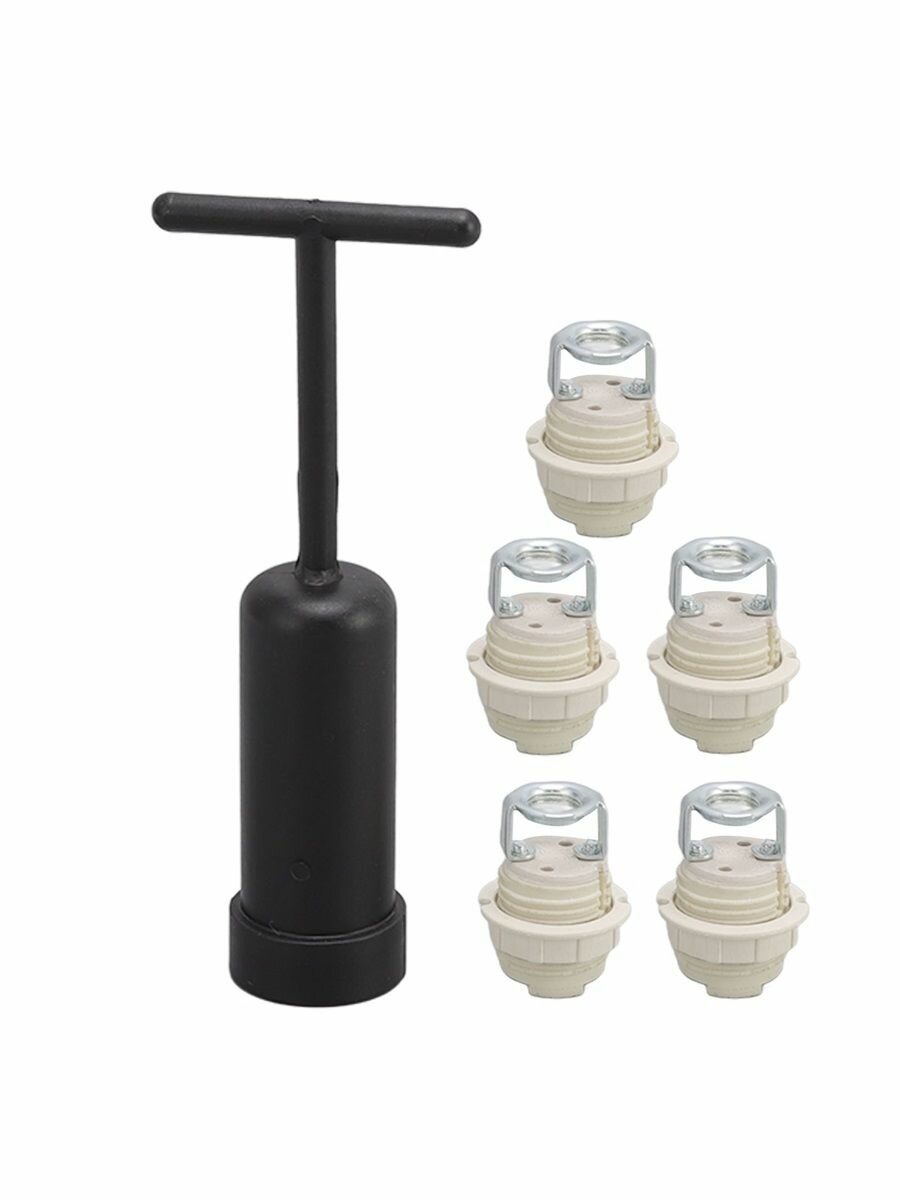 Керамический патрон лампы G9, кольцо M10 из цинкового сплава, освещение домашней спальни, простая установка, прочное цокольное гнездо, патрон лампы с безопасным кольцом