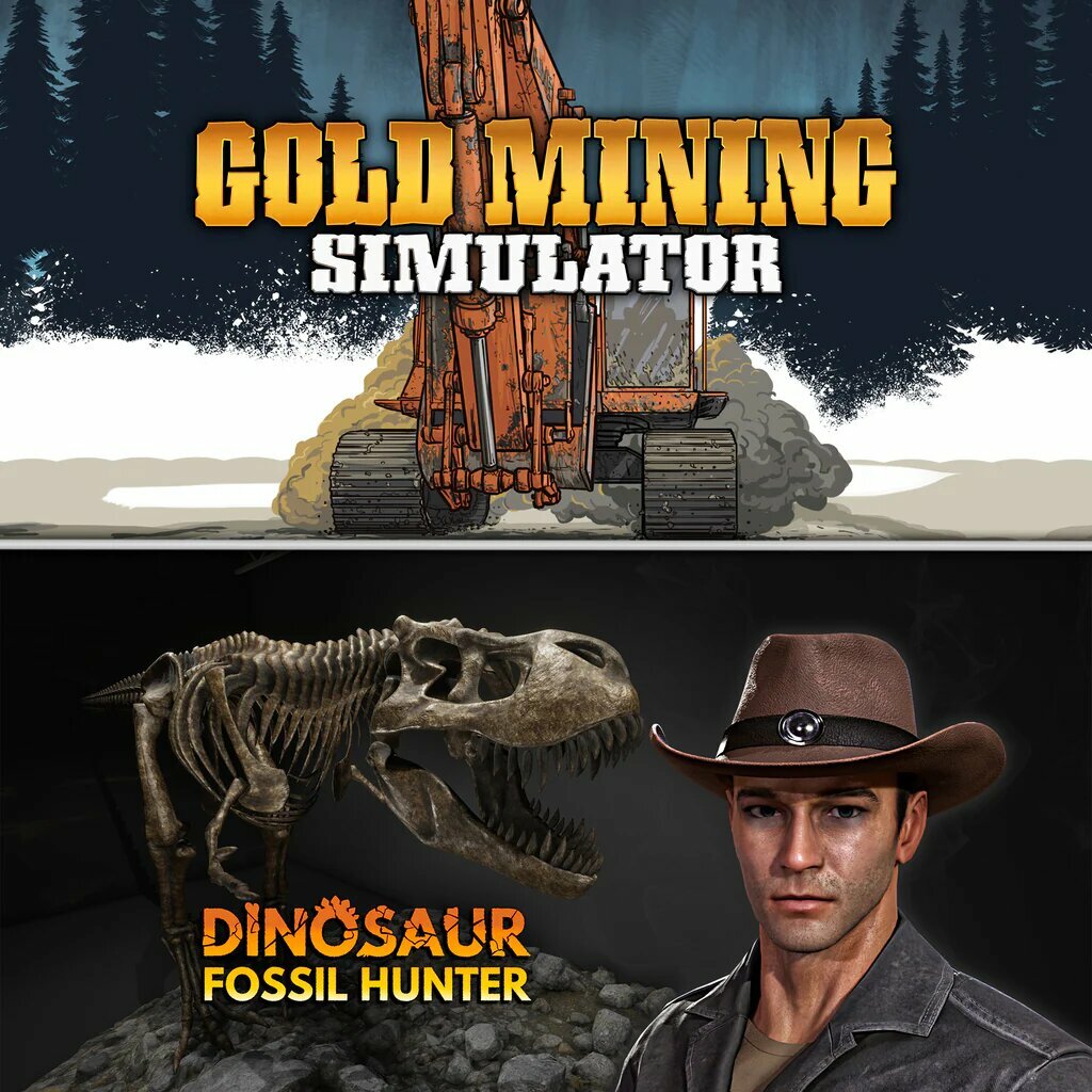 Игра Dinosaur Fossil Hunter & Gold Mining Simulator, цифровое издание PlayStation 5, регион Турция / код пополнения баланса
