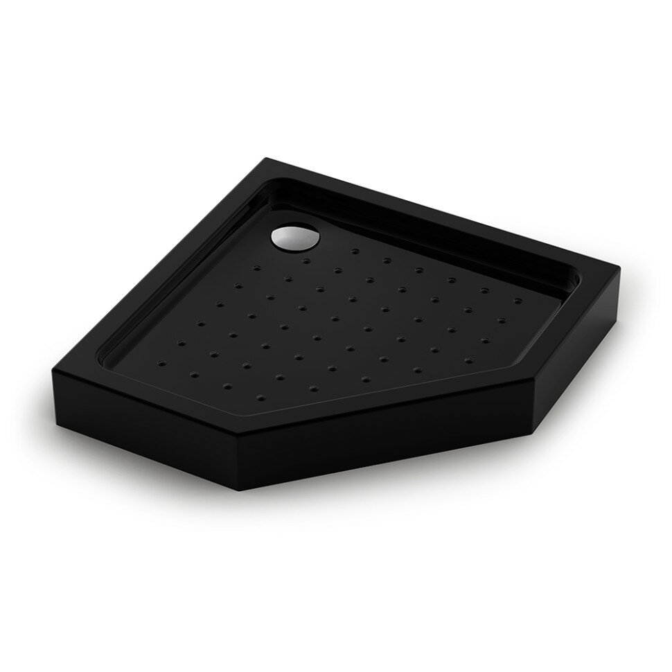 Душевой поддон Veconi Tezeo acrylic TZ-53B, 1000x1000x150, акрил, черный