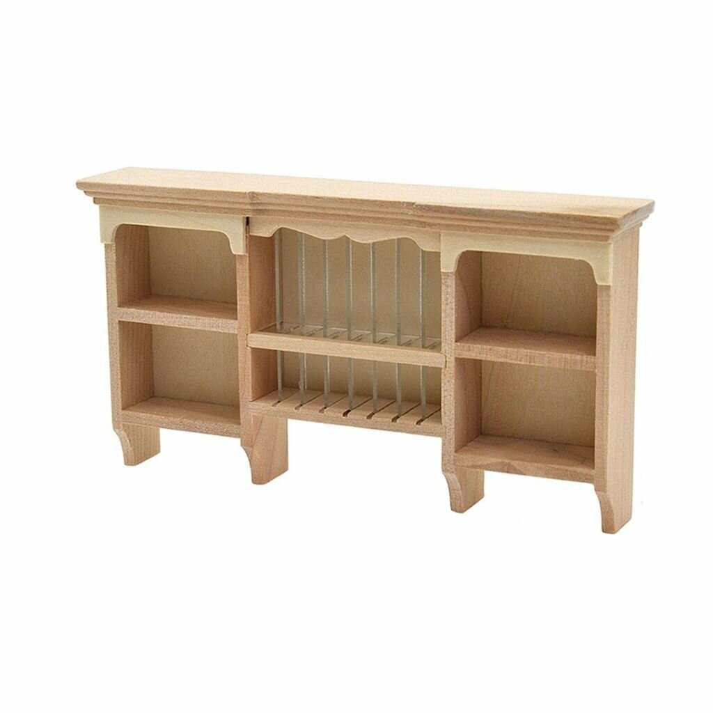 Аксессуары для кукол и игрушек, Миниатюрная мебель для кухни кукольного домика 1/12 - натуральный цвет, одна