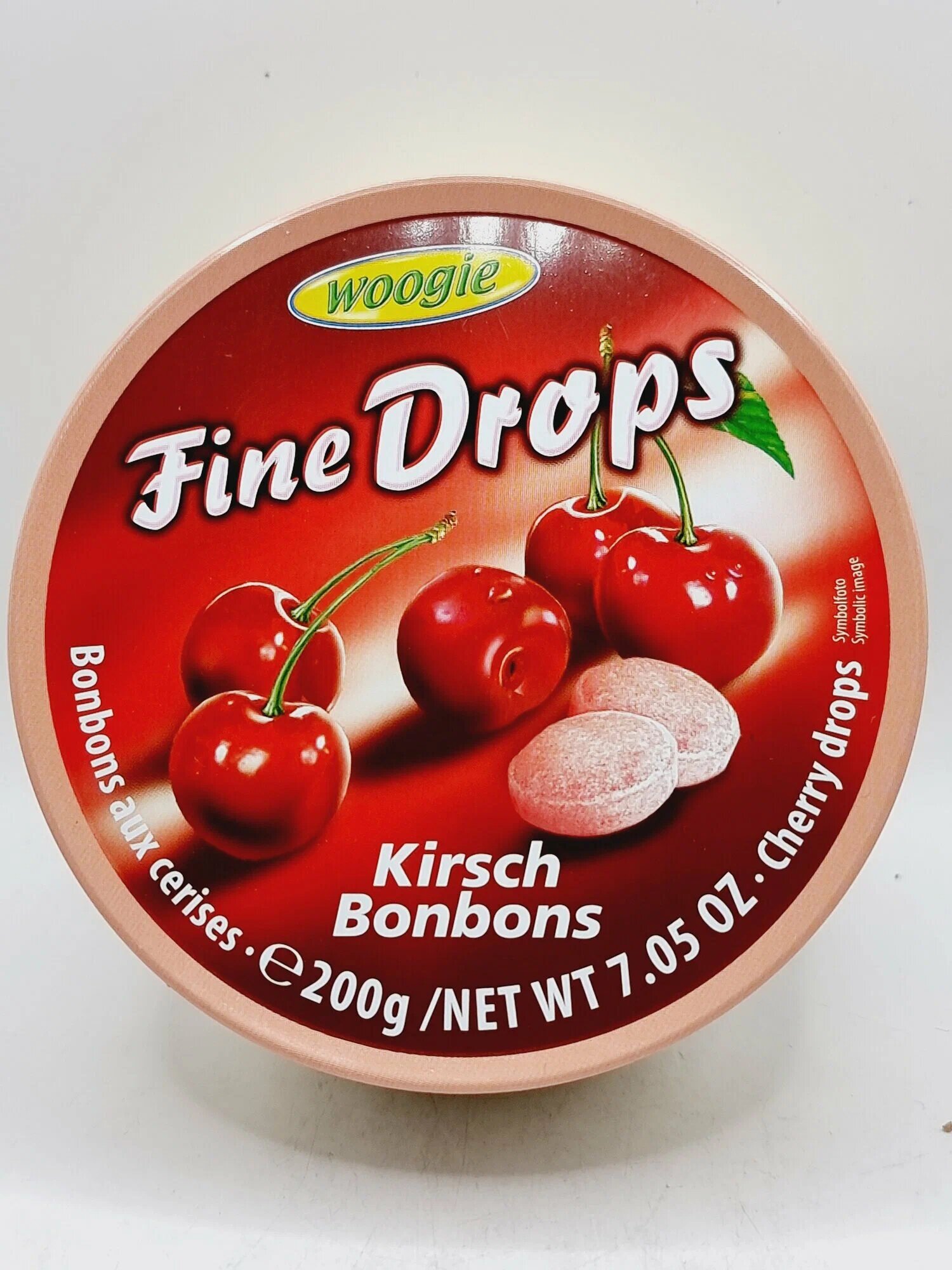 Леденцы Woogie Fine Drops с вишневым вкусом 200 грамм (Австрия)