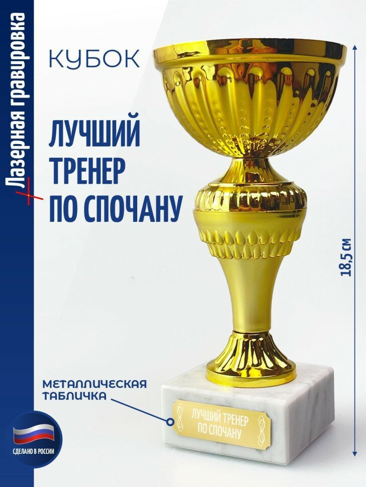 Кубок "Лучший тренер по спочану" (18,4 см)