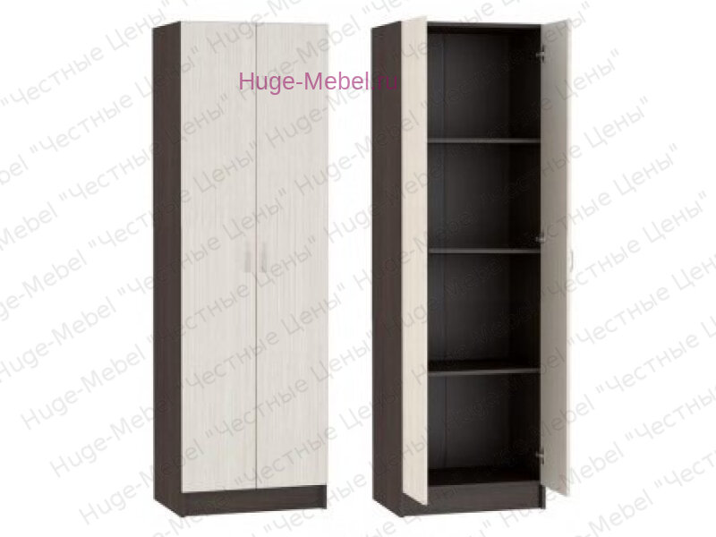 Шкаф с полками "ШК 301 Макарена" венге Huge Mebel Шкафы распашные. Ширина 600 Высота 1908