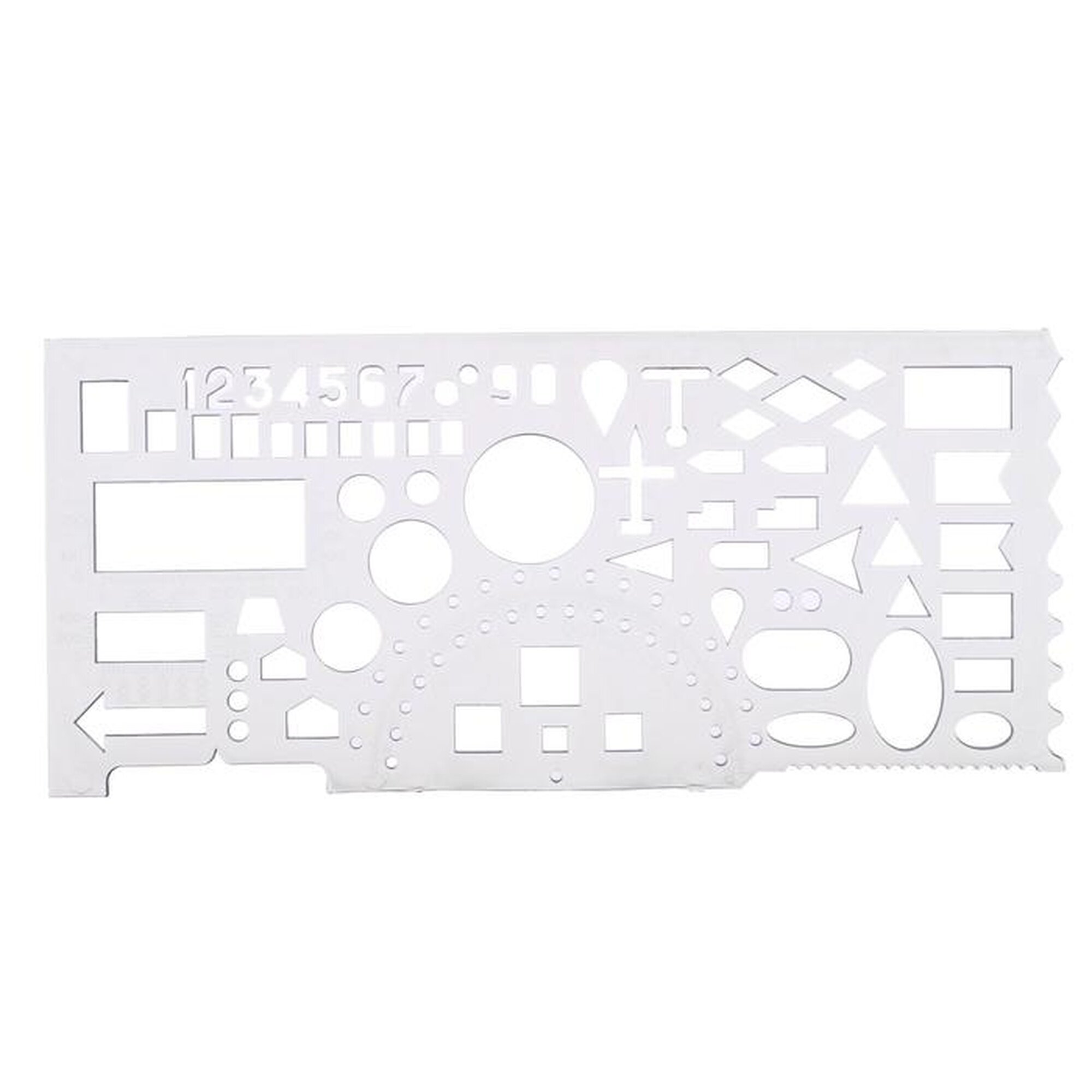 Линейка Calligrata, офицерская, пластик, полупрозрачная, 20 см