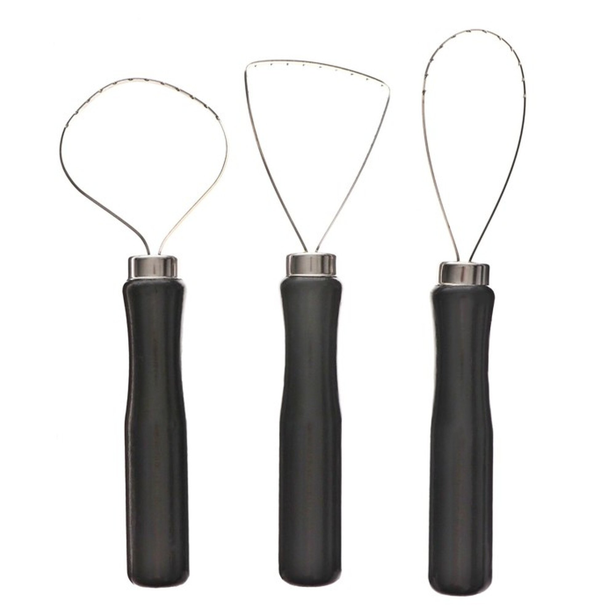 Набор инструментов Calligrata для лепки, металл, черный, 3 шт.