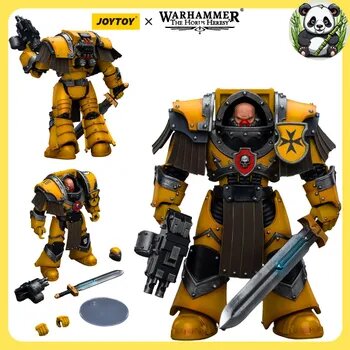Фигурки героев JOYTOY x Warhammer 40,000 1/18 Imperial Fists Legion Cataphractii Terminator Squad Legion Cataphractii Sergeant with Power Sword фигурки героев подвижные игрушки