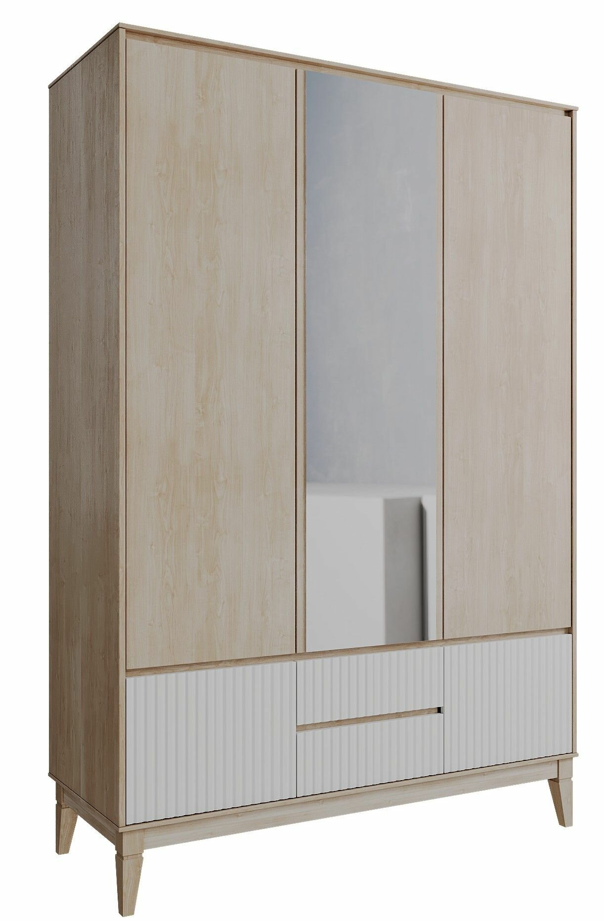 Шкаф для одежды, Шкаф трехдверный распашной Шарк, Владимирская мебельная фабрика