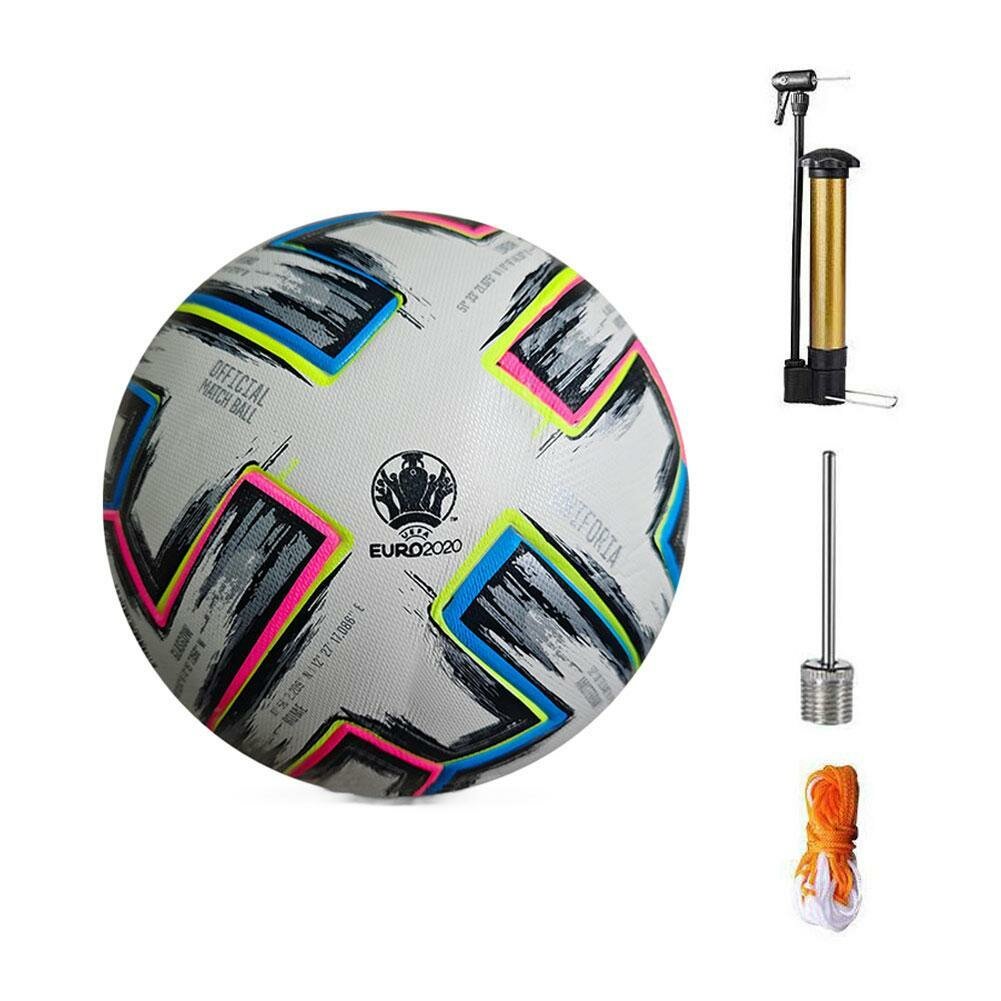 Real Football Футбольный мяч, 5 размер, белый Футбол + игла + сетчатый мешок + воздушный насос