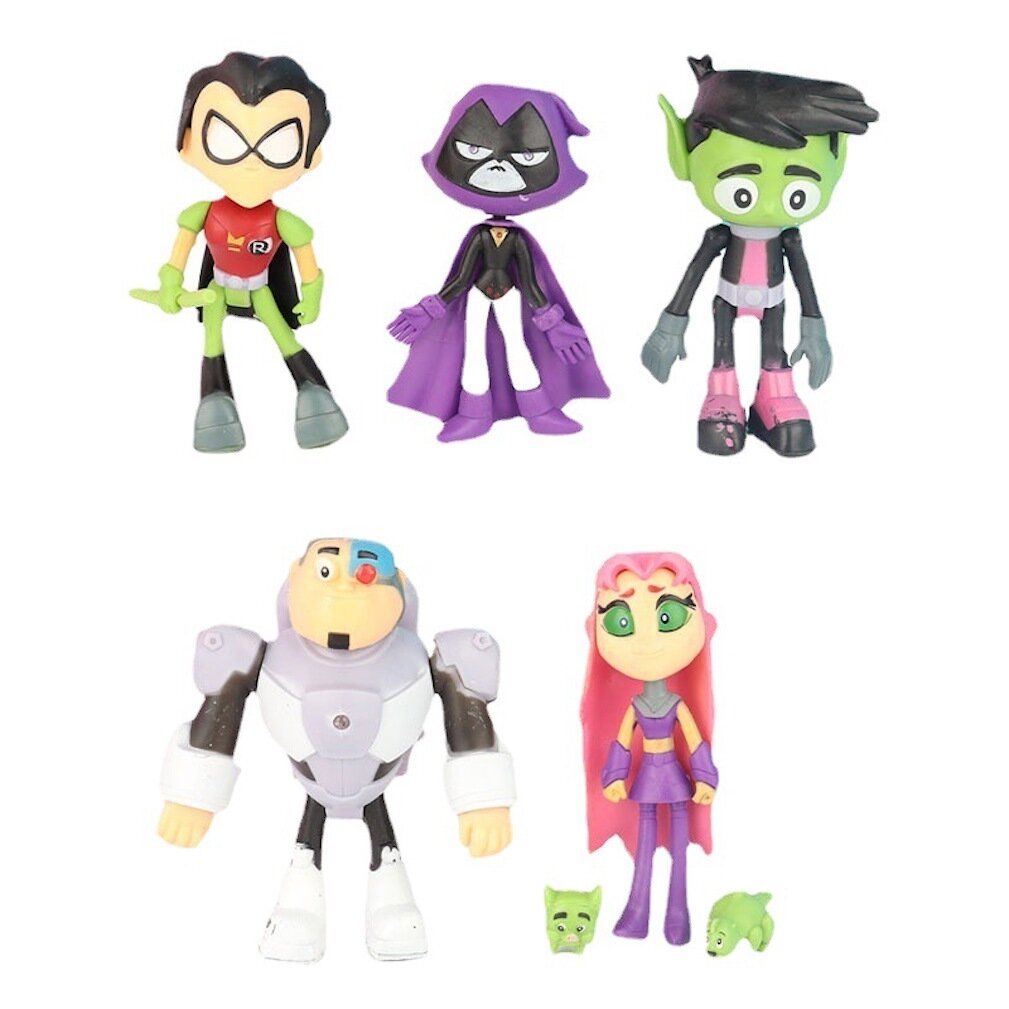 5 шт. Teens Titans, Робин аниме фигурка игрушка коллекция статуэтка