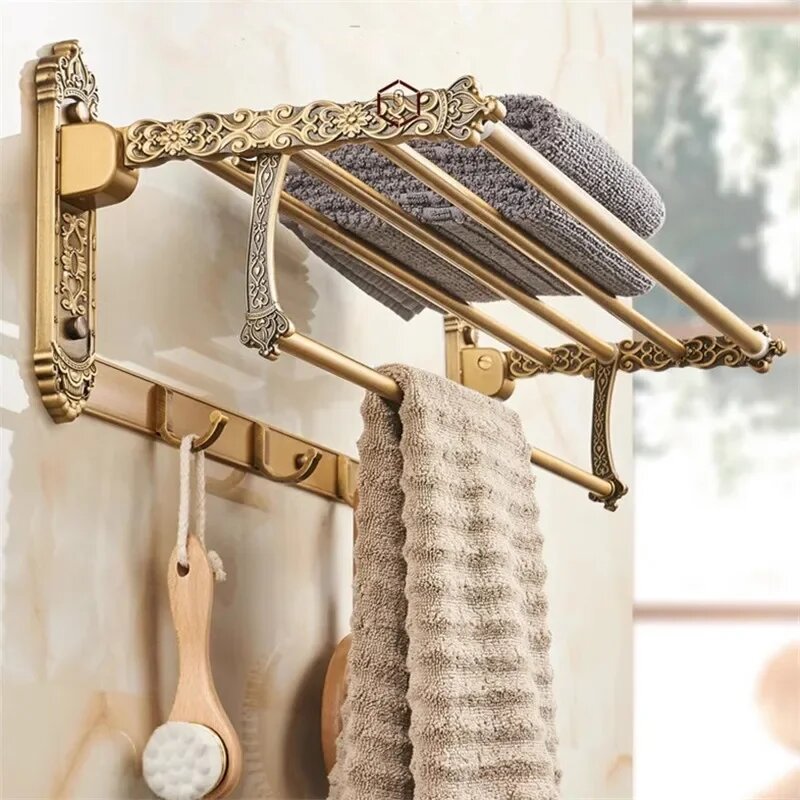 Комплект античной бронзы для ванной из алюминия towel rack