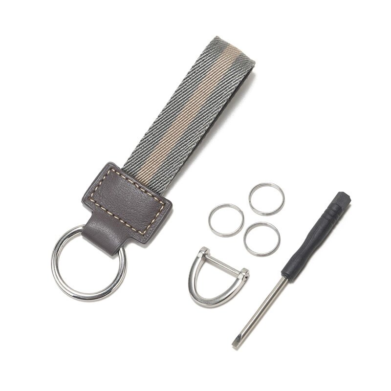 Высококачественный брелок из натуральной кожи, итальянская воловья кожа, тканая ткань, брелок для ключей от машины,