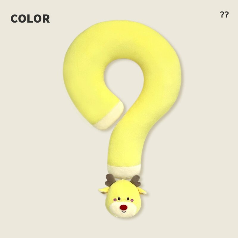 Милая подушка для таксы, U-образная подушка, подушка для шеи с вопросительным знаком, мягкая игрушка, забавная кукла,