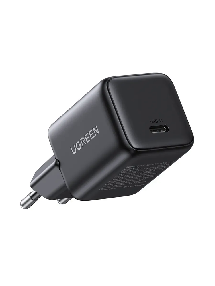 UGREEN Сетевое зарядное устройство UGREEN X513 (55531) 30W USB-C GaN Fast Charger EU серый